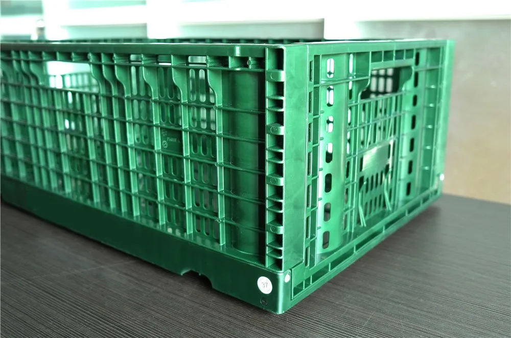 Vented Type Harvest Use Rpc 6423 Plastic Collapsible Storage Basket And ...