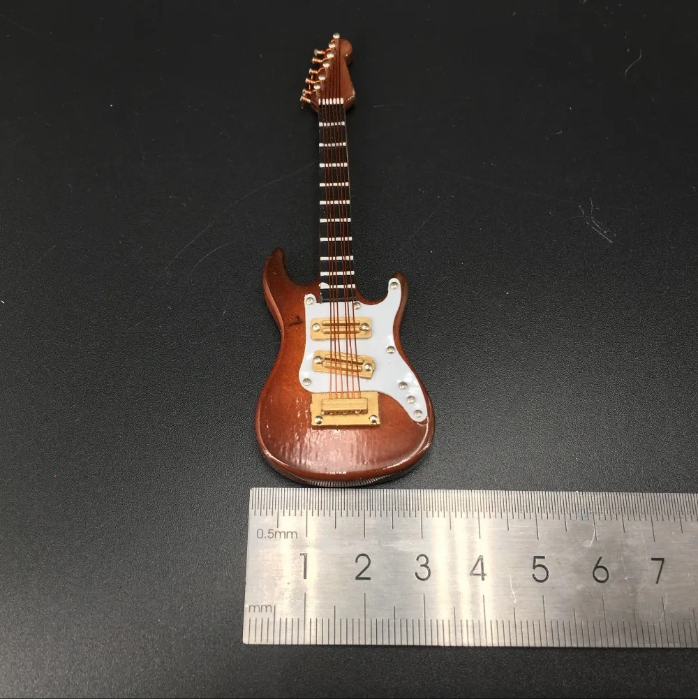 Toy Electric Guitar - Miniature Wooden Instrument for Kids