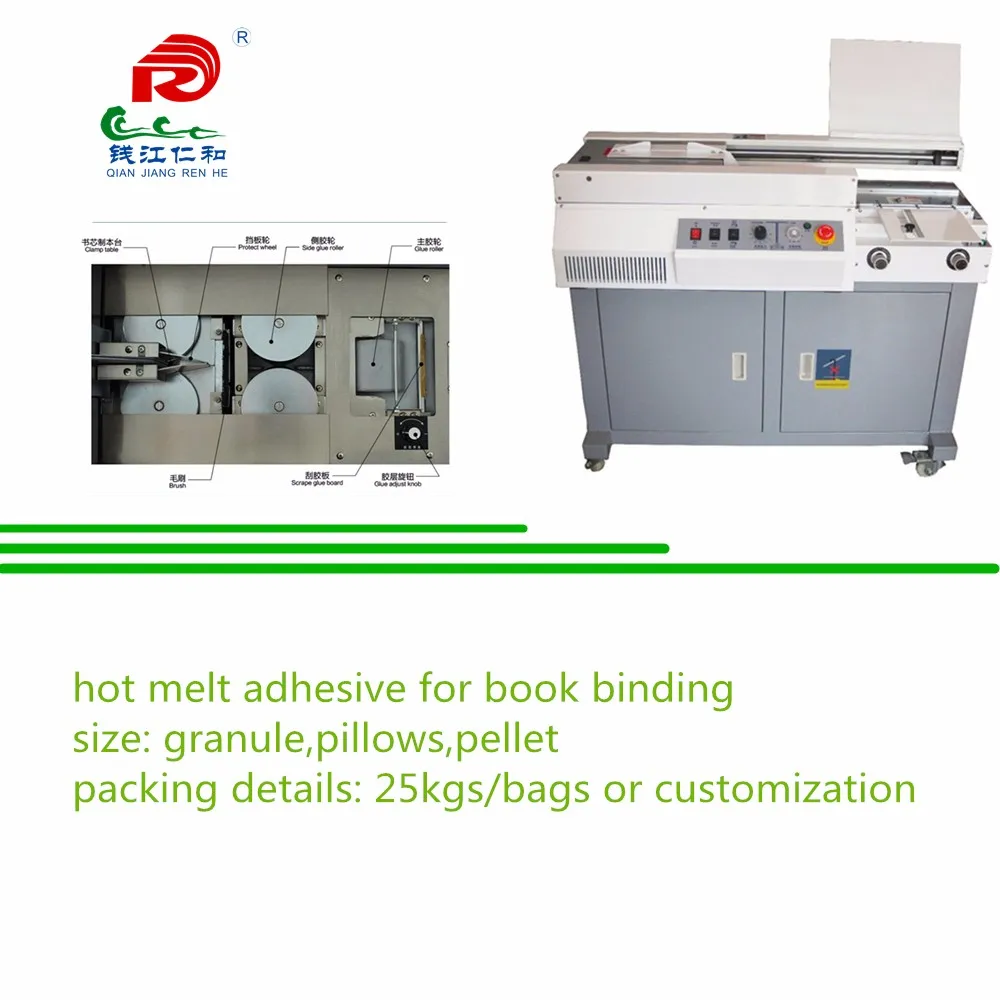 White Color Hotmelt Adhesive Granules Hot Melt Book Binding Glue For Bonding Offset Paper Spine ...
