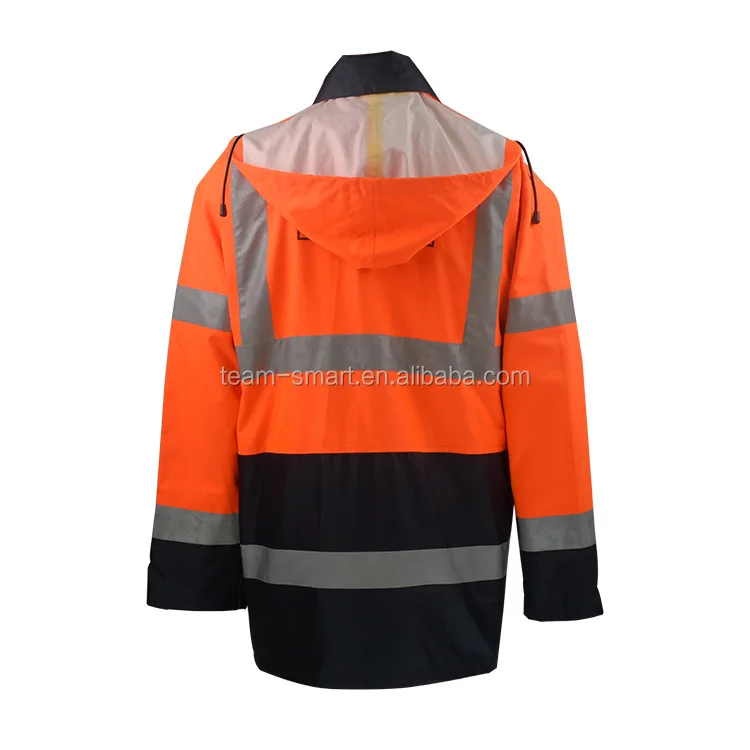 Hi Vis Construction Security Raincoat Reflective Safety Jacket| Alibaba.com