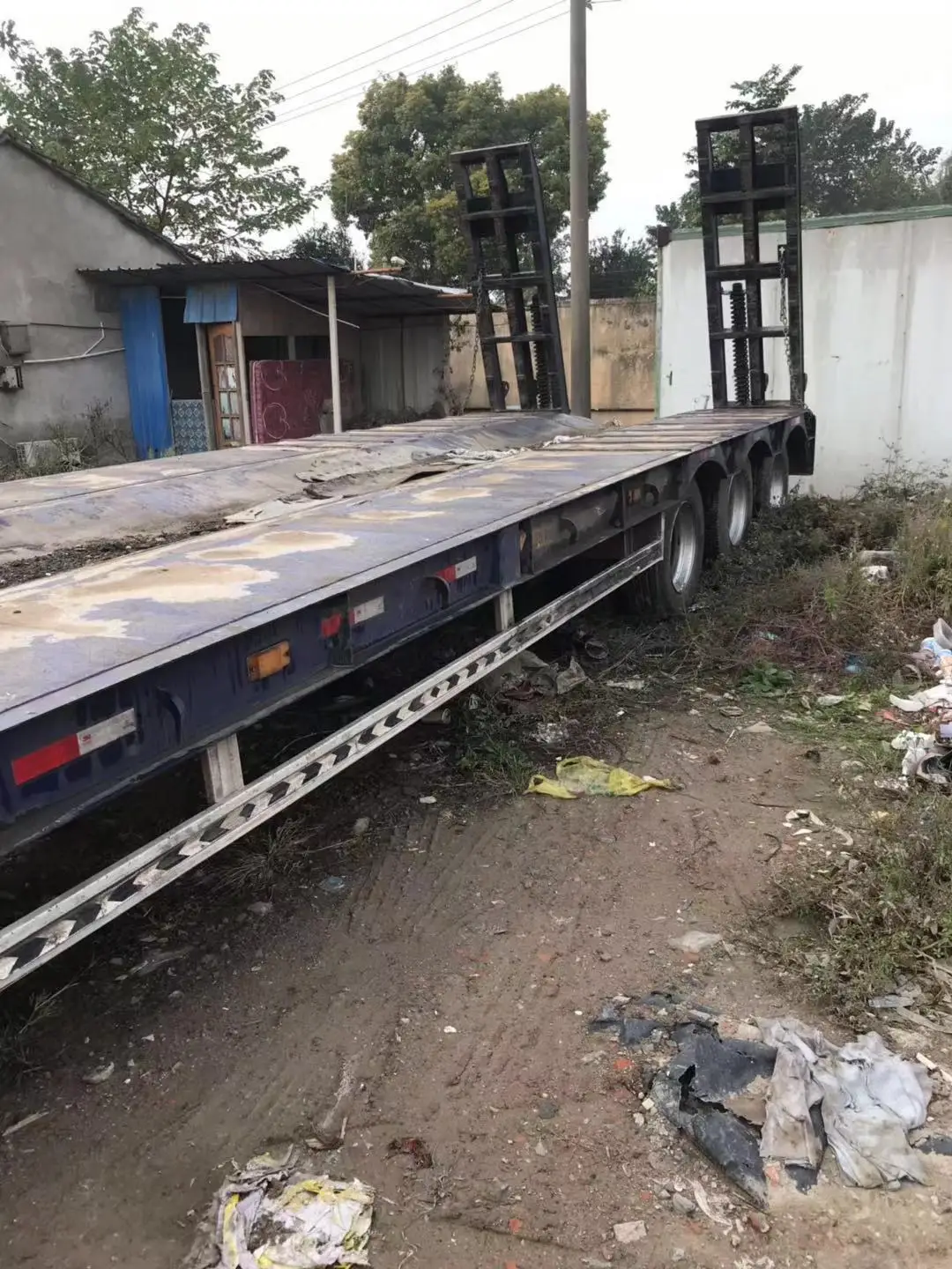 Trailer Tandem Tempat Tidur Datar,Ban Ganda Digunakan Dengan Pegas ...