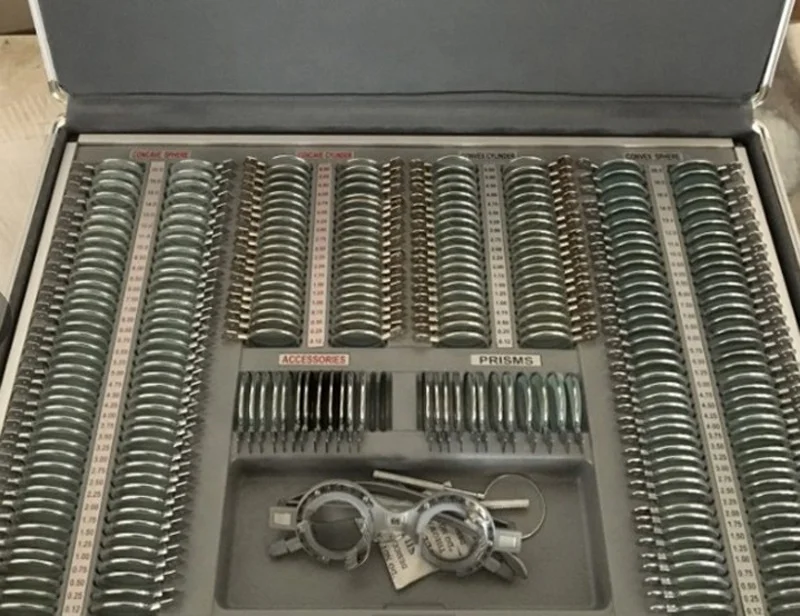 Professional Optical Equipment Trial Lens Set Optometry Eye Testing Box ...