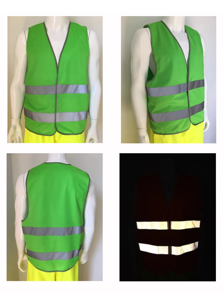 Wanxiao En471 Hi Vis Lime Green Cheap Vest Outdoor High Reflective ...