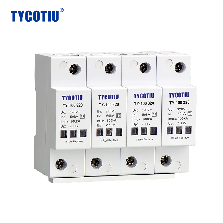 Ty-100 320 4p 100ka 3 Phase Surge Protection Device Lightning Protector ...