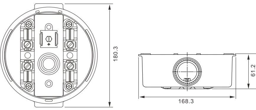100A Round Energy Meter Base & Wall Socket for 110V Power - OEM