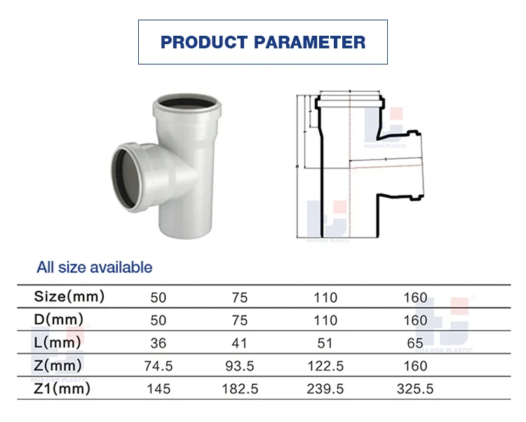 Hj Manufacturer Din Standard Tee Pipe Fittings For Water Drainage - Buy ...