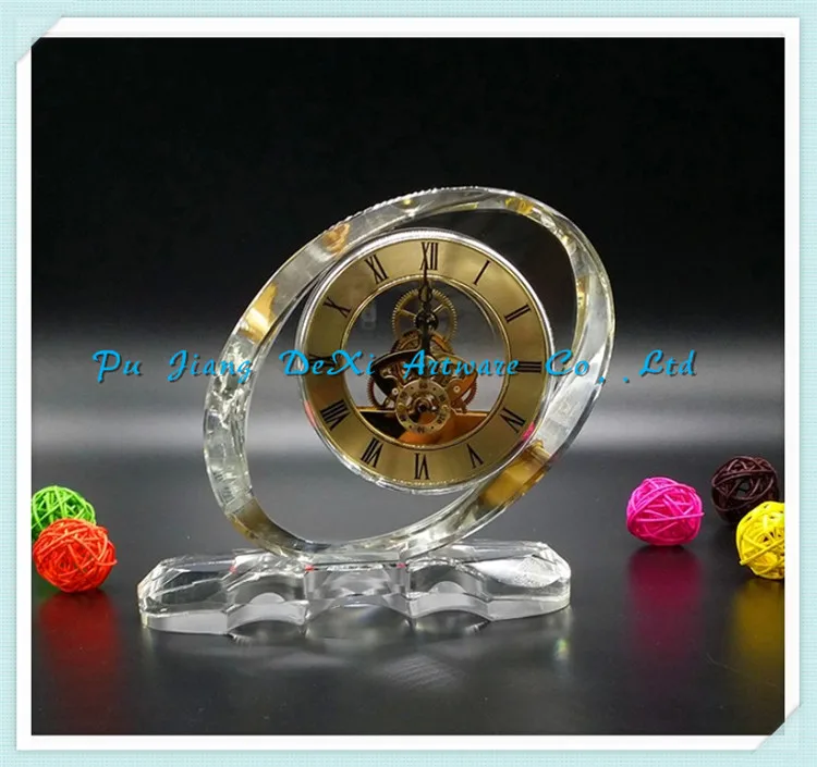 The Custom Shape Sublimation Crystal Clock For Festival Gift - Buy ...