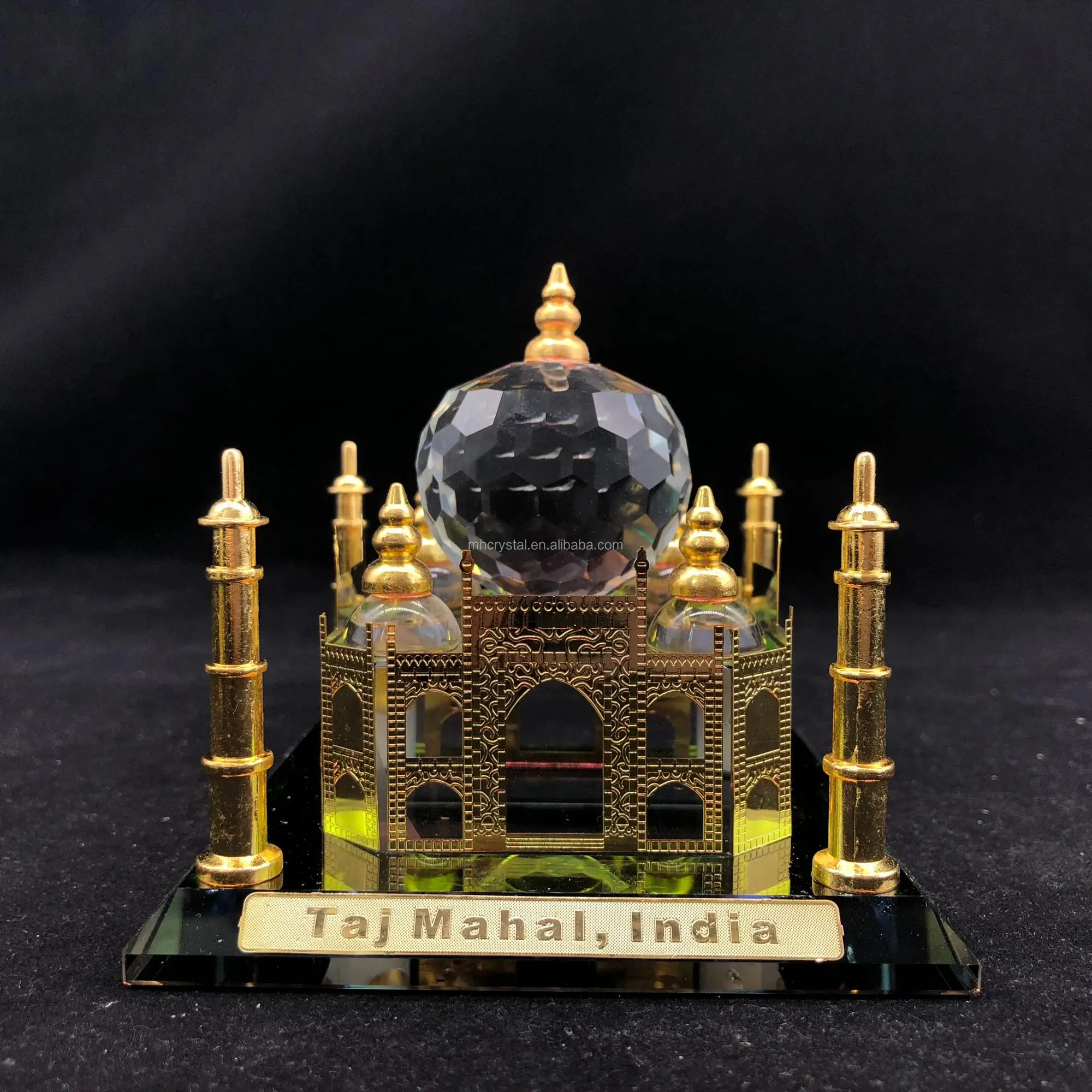 Crystal 24k Gold Plated Taj Mahal Home Decorative Model Mh-g0450 - Buy ...