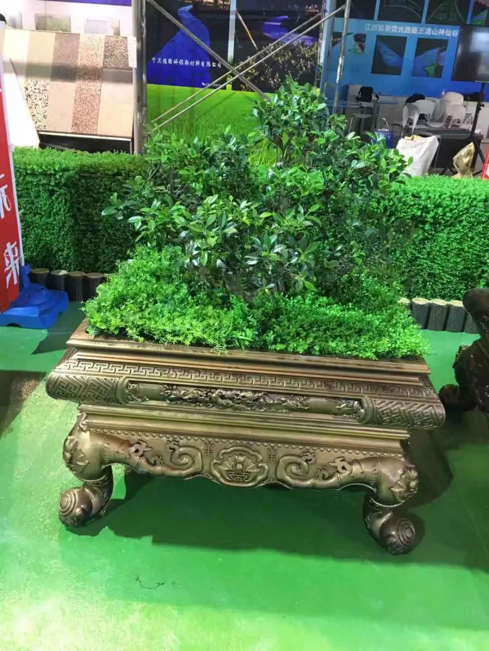 Exquisite Ornamental Chinese Style Antique Precast Concrete Pot Plant ...