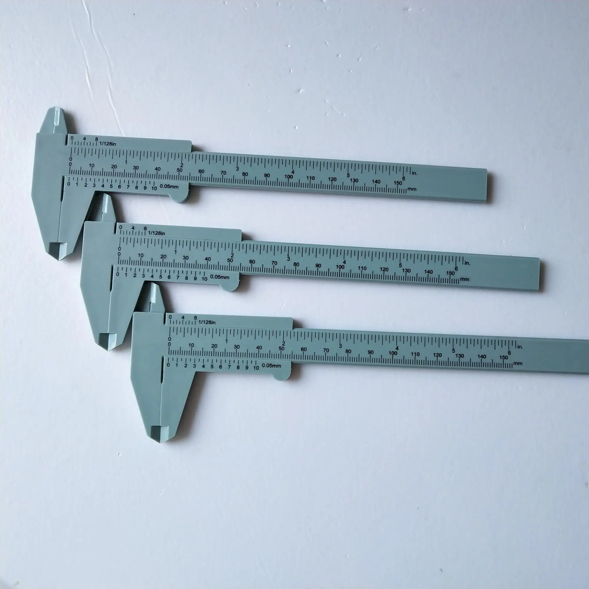 80mm/150mm Promotional Jewelry Custom Logo Slide Plastic Vernier ...