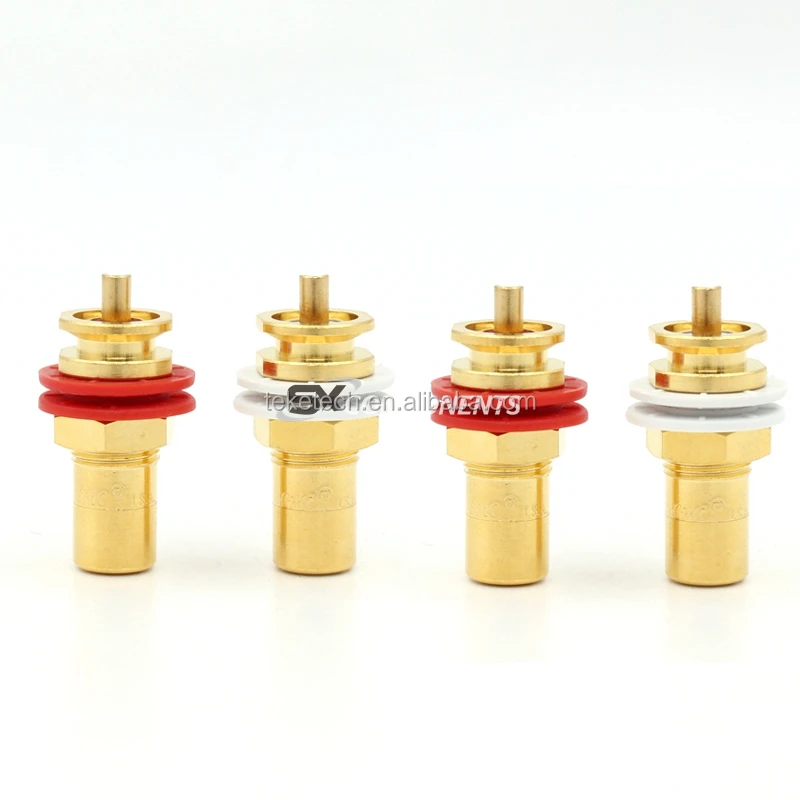 CMC Socket RCA Socket Brass Gold Plated HIFI RCA JACK Adapter Rca Plug ...