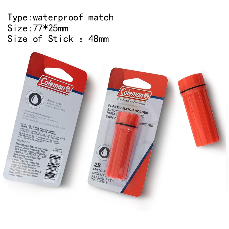 Camping Custom Waterproof Match Box Stromproof Survival Waterproof ...
