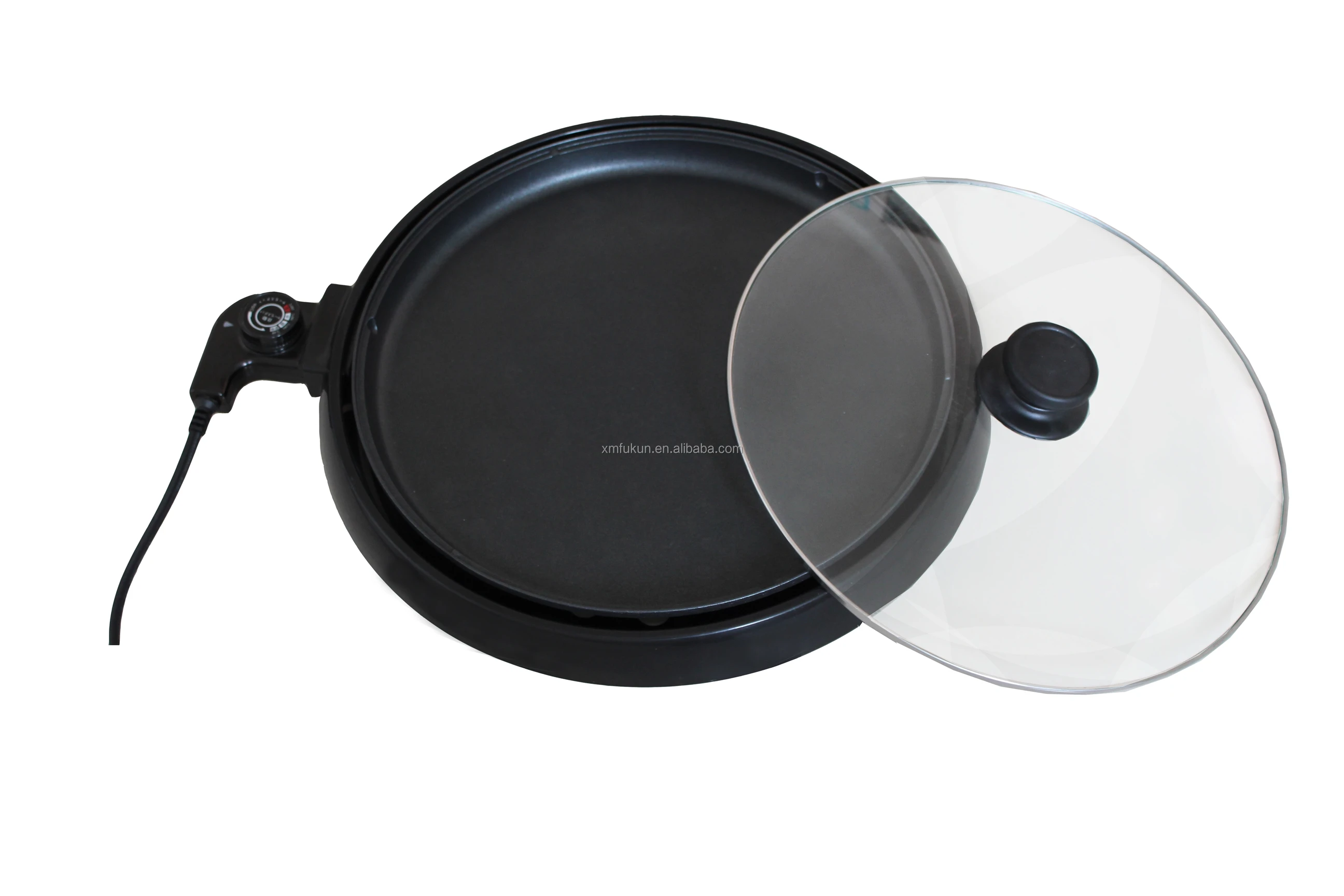 Electric Cooker Frying Pan - Non-Stick Griddle with Lid