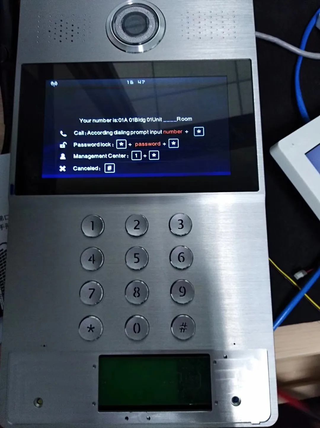 Multi Apartment Intercom Tcp/ip Video Door Phone System Dc 12v Sd Card ...