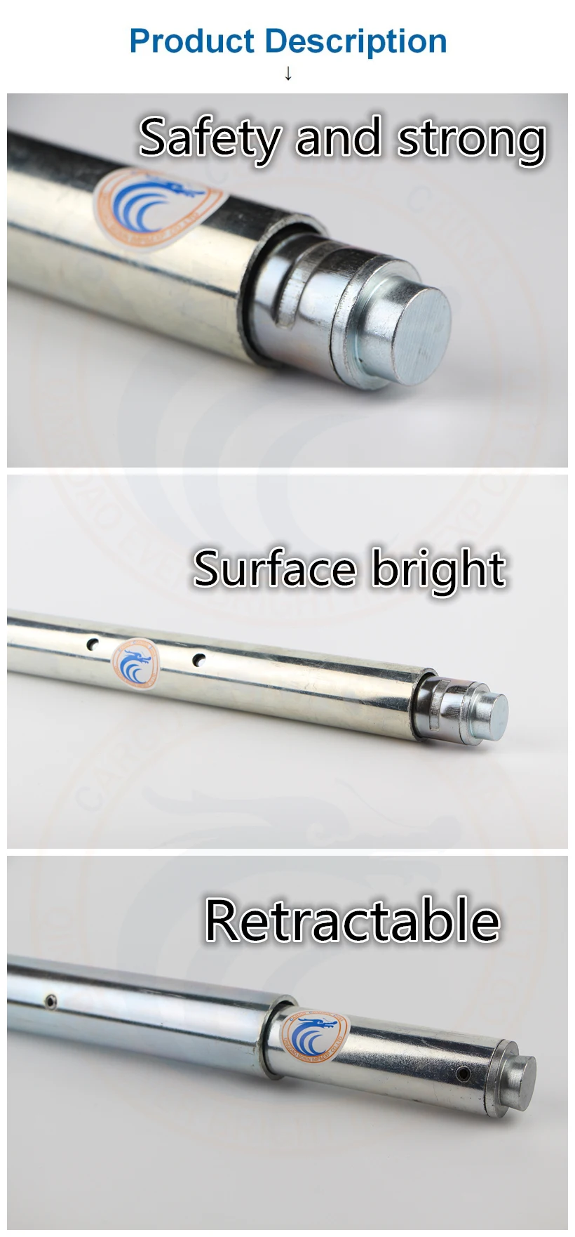 Adjustable Steel Load Restraints Container Shoring Bar For Trailer ...