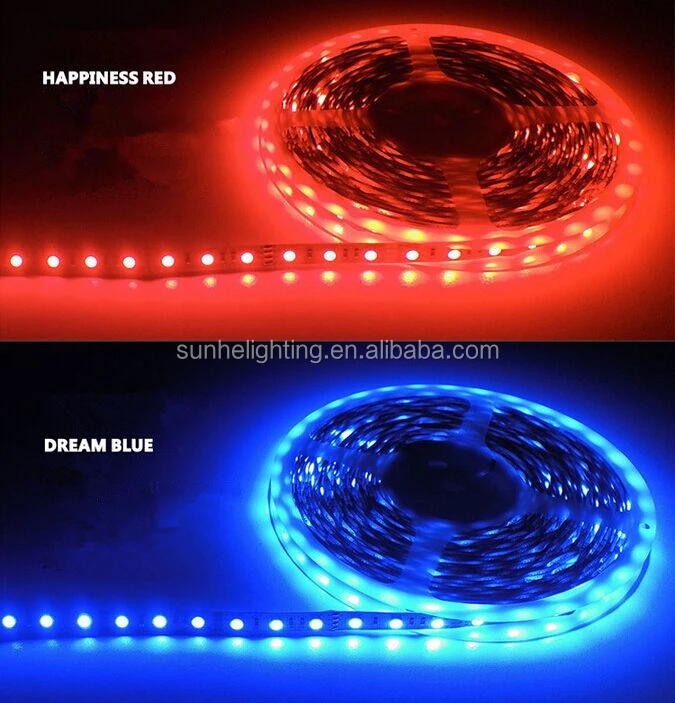 Wrgb 12v Light Strip 5050led Light With 60 Beads / Meters Waterproof ...