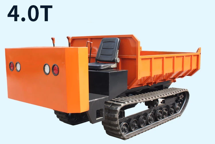 2 Ton Crawler Carrier Rubber Track Dumpers Mini Dumper Power Barrow ...