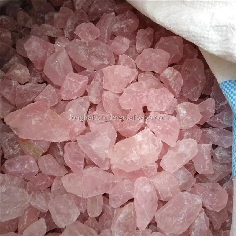 Natural Rose Pink Crystal Specimen - Raw Quartz Tumbled