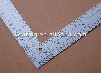 Kearing Brand,Thick Aluminum L Square Rule,Soft Metal L Shape ...