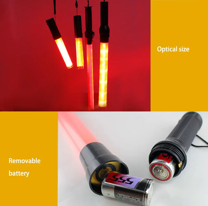 Led Rechargeable Traffic Stick Glowing Traffic Warning Stick Roadway ...