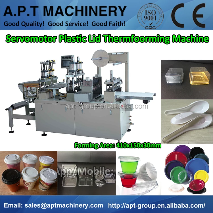 Dp-420s High Output Paper /plastic Cup Lid Forming Machine For Coffee ...