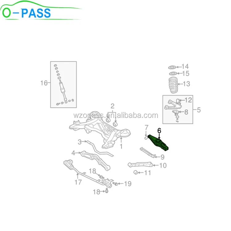 Opass 24 Hours Online 4113a011 Rear Lower Trailing Arm For Mitsubishi ...