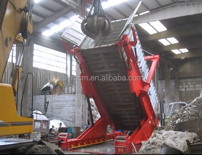 20ft Hydraulic Container Tilter Use For Container Loading And Unloading ...