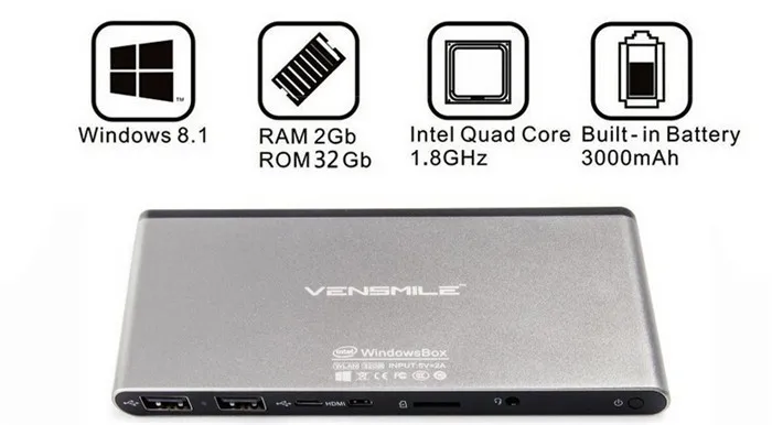 Vensmile W10 Mini Pc Computer Stick Wins8.1 Os 2gb/64gb Intel Z3735f ...