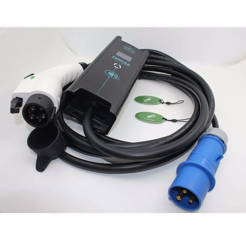 3 Pin Cee Adjustable Ev Level 2 Charging Power Mode 2 New Design Evse ...