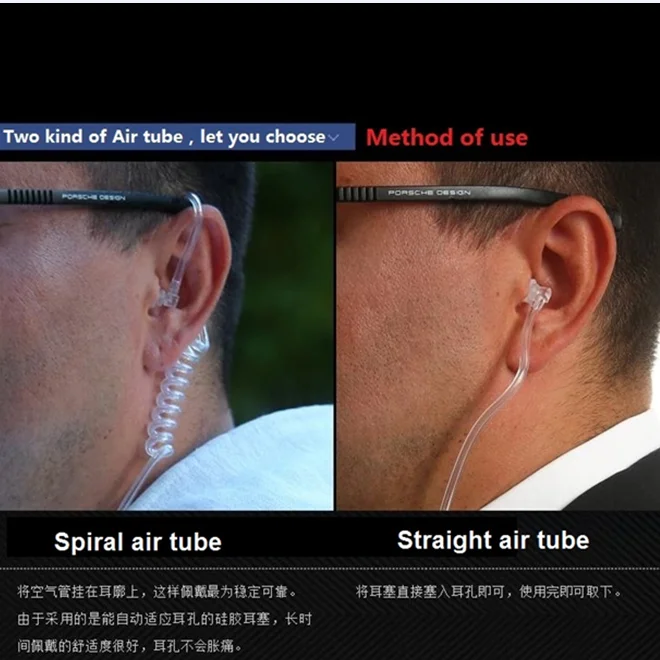 New Innovations Air Tube Special Agent Earpiece Earphone Headset ...