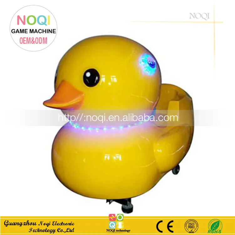 Yellow Duck Coin Operated Animal Amazing Sport Car Kiddie Ride For Mall ...