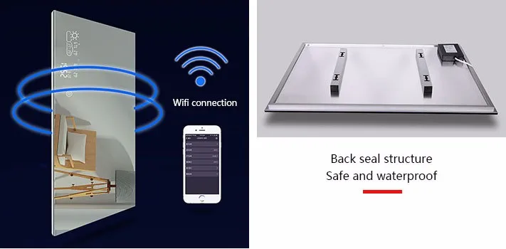 Mirror with weather display - amelareview