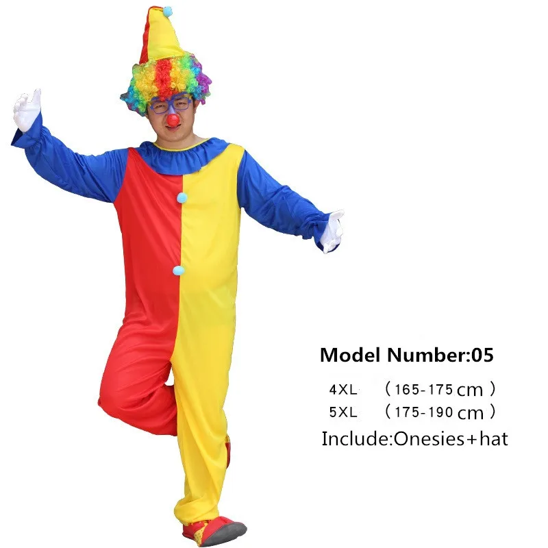 Adult Halloween Clown Costume - Cosplay for Men & Women