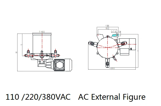 Electric Progressive Grease Lubrication Pump 24v 2l/4l With Automatic ...