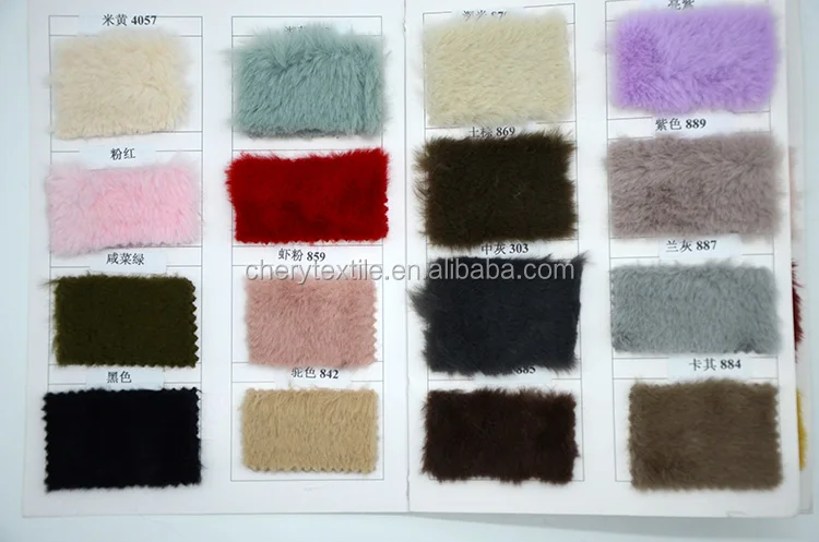 Wholesale 100% Polyester Knit Lining Long Pile Tissavel Plush Faux ...