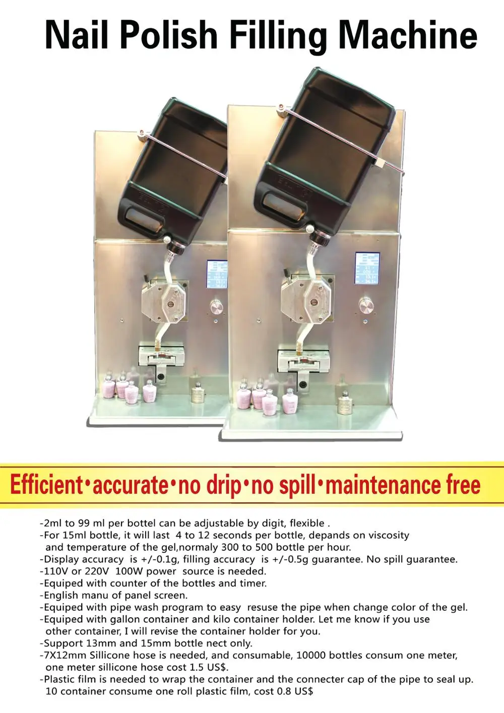 Uv/led Gel Filling Machine/professional Filling Machine/automatic ...