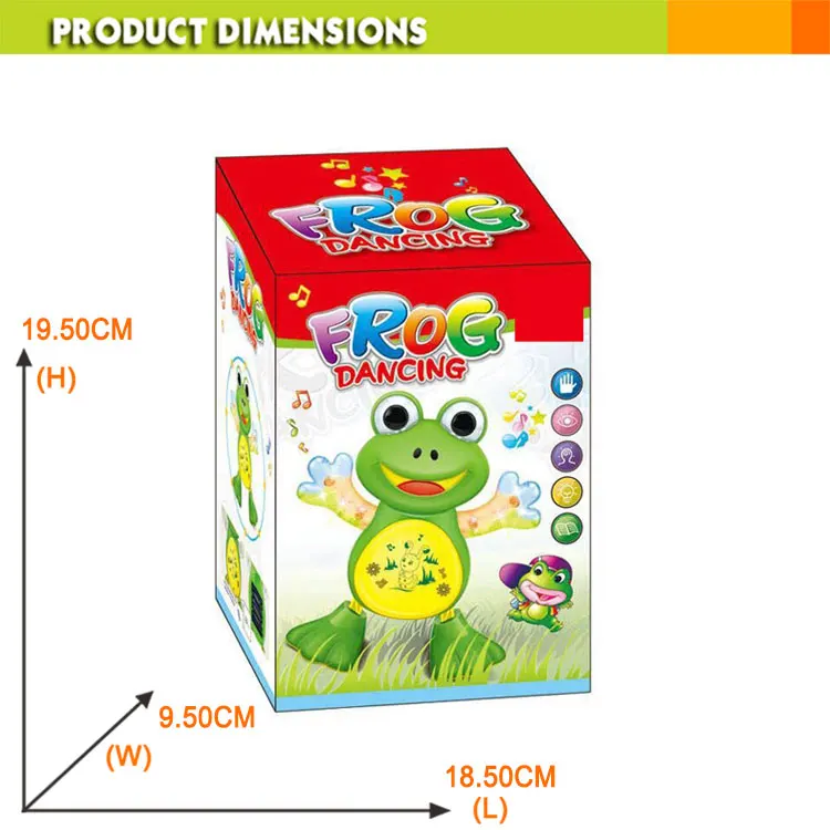 Musical Battery Operated Rocking & Dancing Frog with Lights