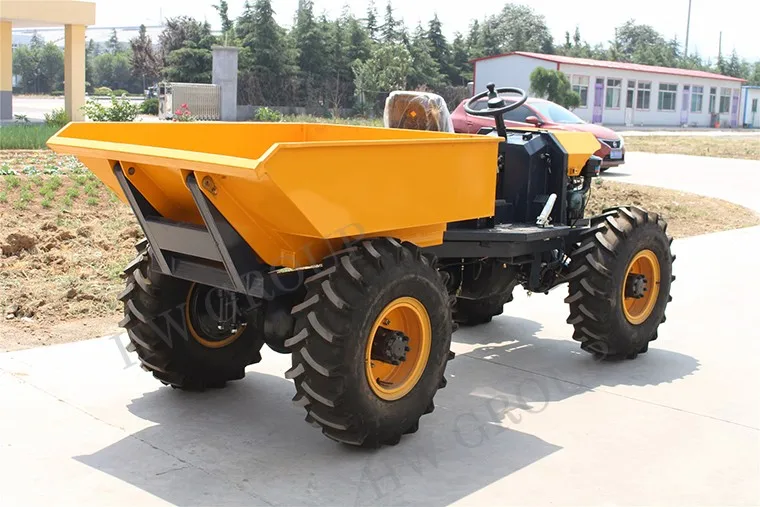 High Tip Skip Type Mini 4x4 Wheel Hydraulic Dumper - Buy 4x4 Wheel ...