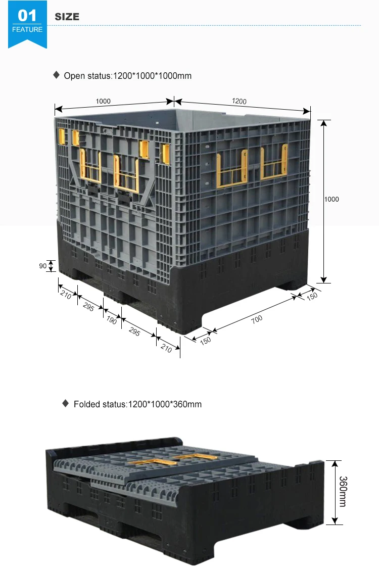Heavy Duty Collapsible Bulk Container Suppliers and Manufacturers China ...