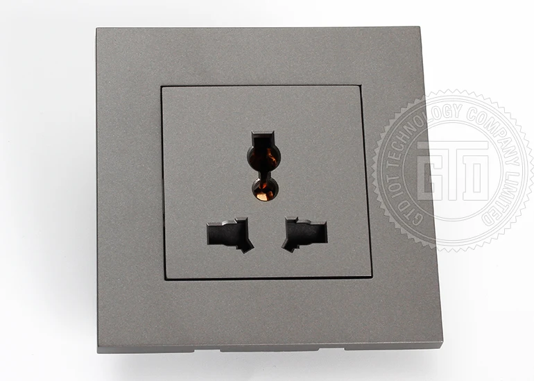 Gray Color Good Quality Plastic 3-pin Universal 13a Socket - Buy 13a ...