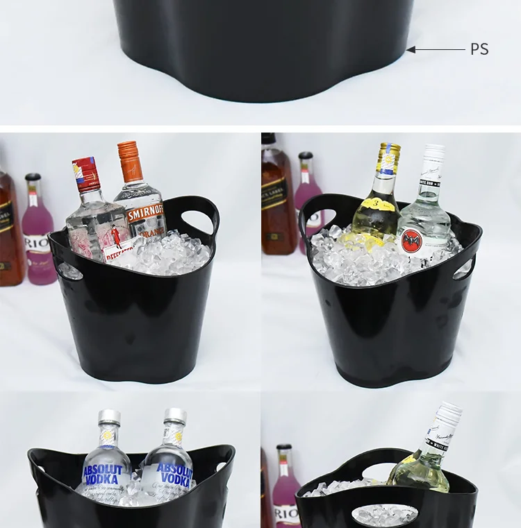 New Product Plastic Ice Bucket For Beer For Vodka With Handle - Buy ...