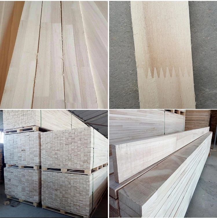 Hermosa Textura De Madera Paulownia Finger Joint Tablero De Madera Para ...