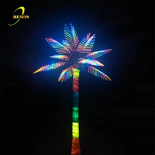 Led Tree Lights Rgb Color Changing With Controller Led Palm Tree - Buy ...