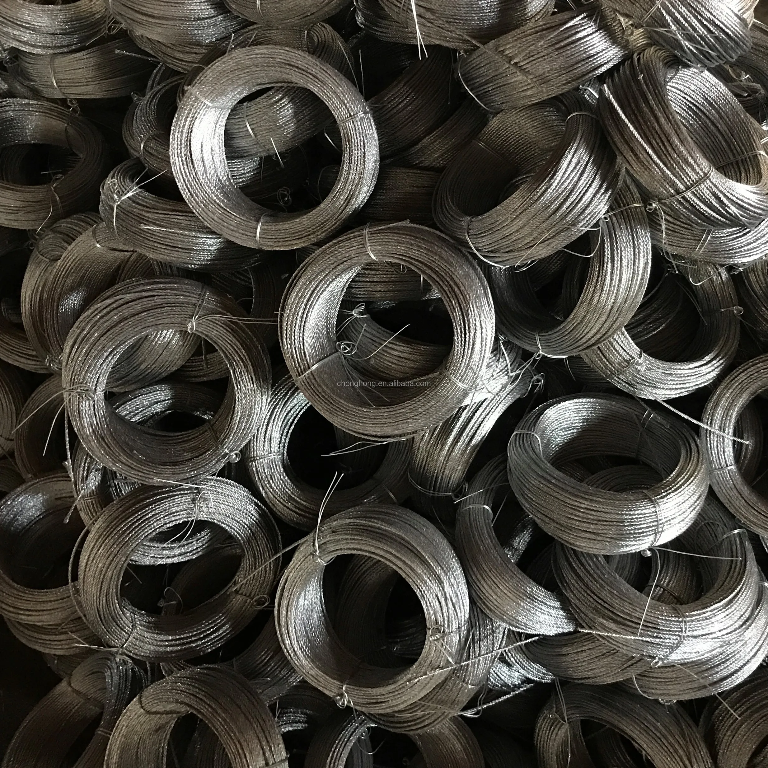 6x19+fc 6mm/8mm Steel Wire Rope Made Of Carbon Steel/stainless Steel ...