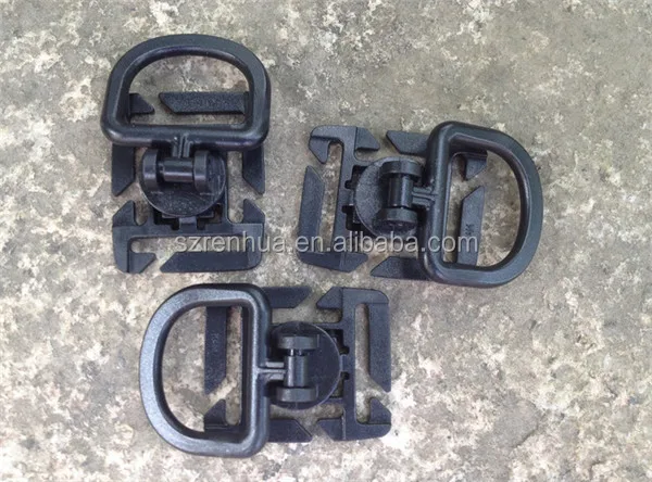 Tactical Grimlock 360 Rotation D-ring Clips Buckle Molle Webbing ...