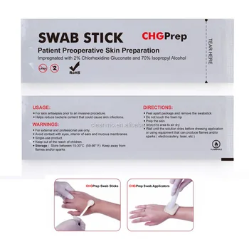 Chg 2% Chlorhexidine Alcohol 70% Isopropyl Skin Disinfect Swab - Buy ...