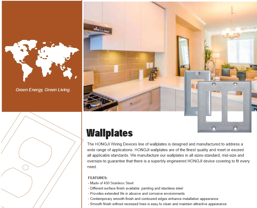 3 Gang Stainless Steel Wall Plate Decorator Switch and Receptacle Cover ...