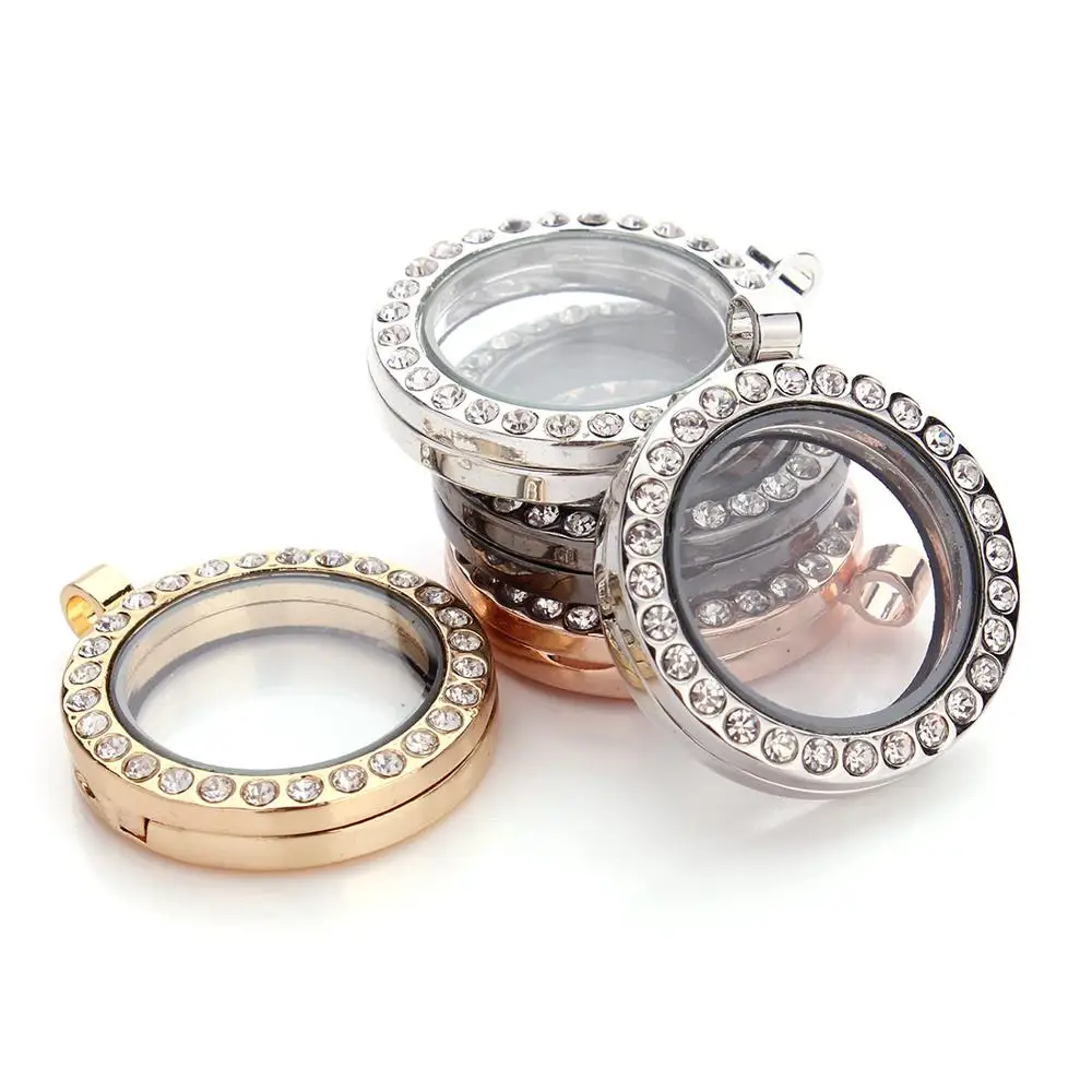 Stainless Steel Blank Clear Glass Locket Pendant - Buy Blank Locket ...