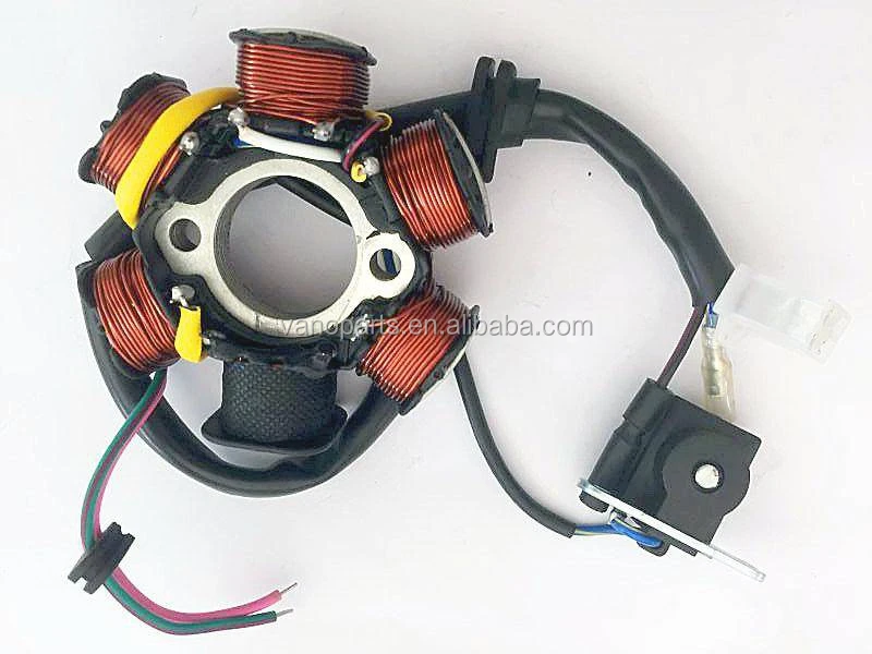 100% Copper Wire Motorcycle GRAND Magnet Stator Coil 6 Poles