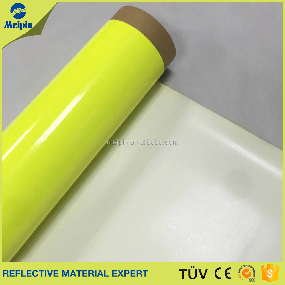 Pu Reflective Heat Transfer Vinyl Fluorescent Yellow Colors - Buy Pu ...